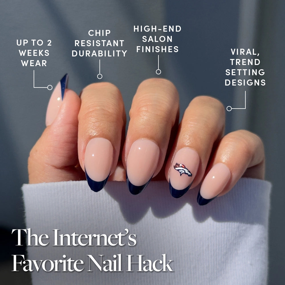 Denver Broncos Press-On Nail Set – glamnetic