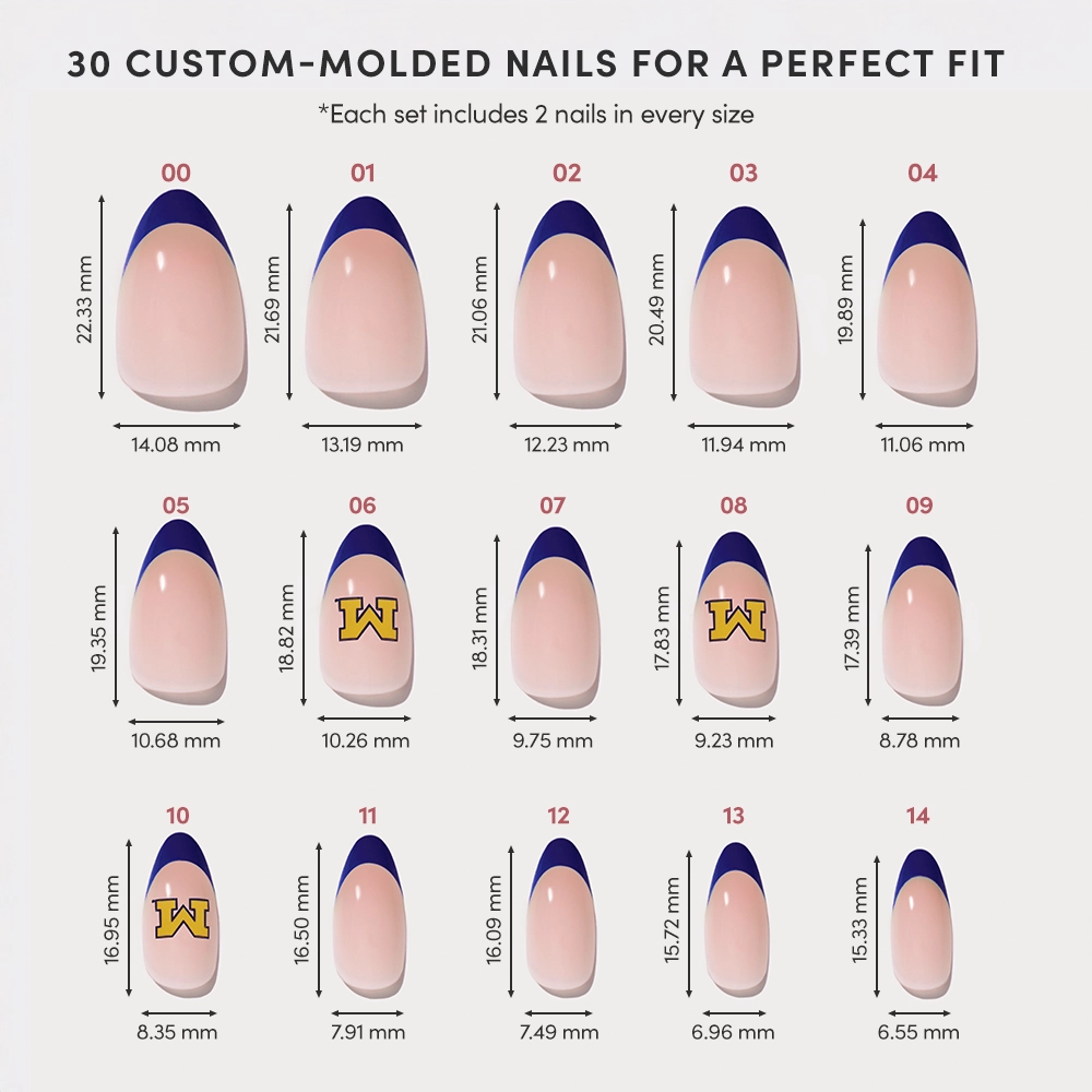 Michigan Wolverines Press-On Nail Set – glamnetic