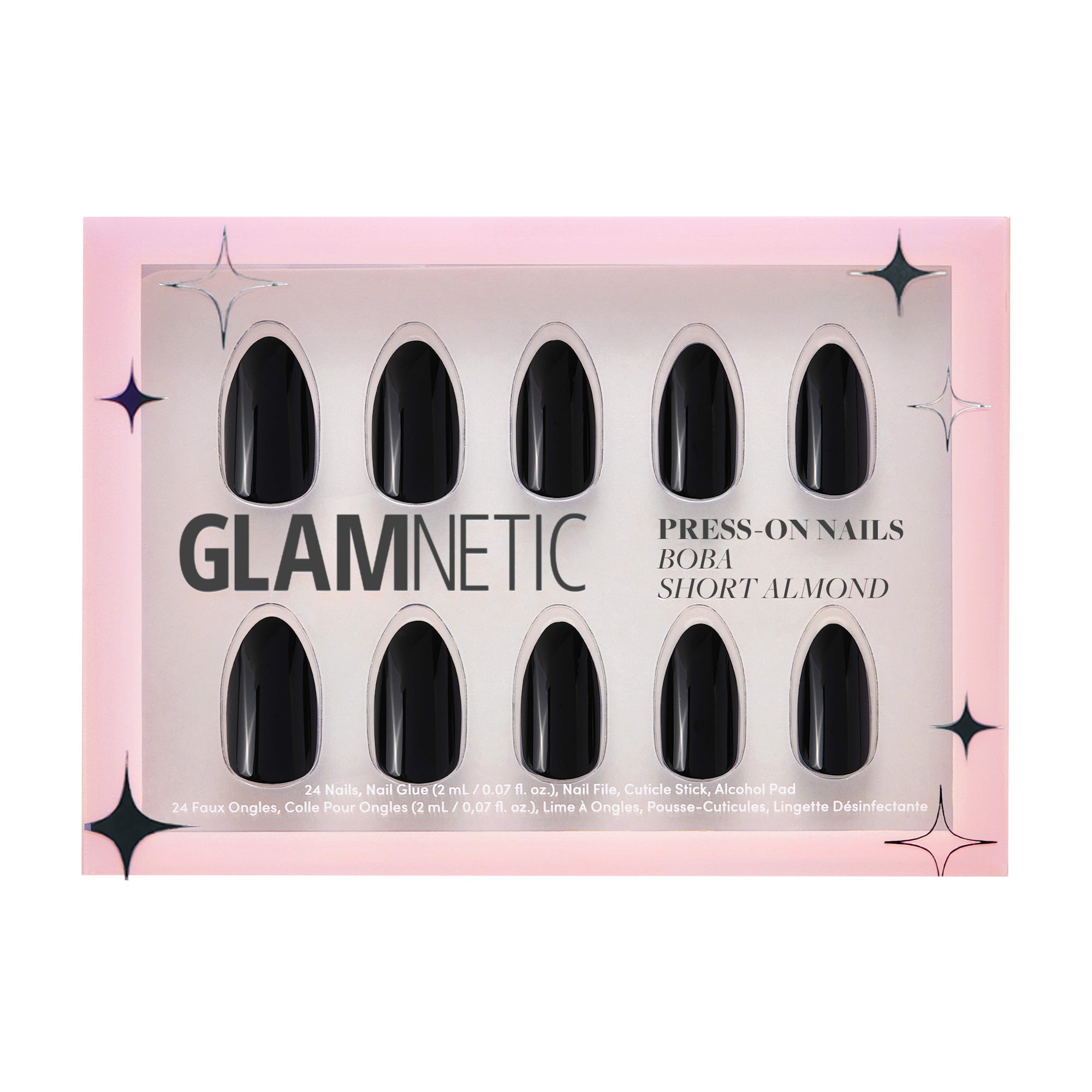 Short Black Almond Nails I Glamnetic – glamnetic